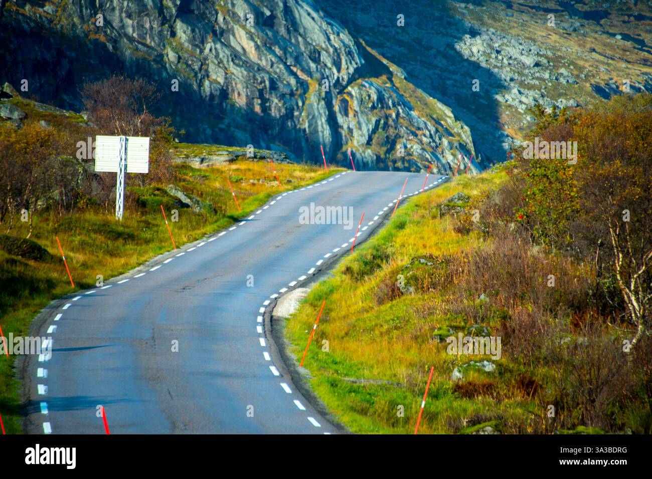 European Route E10 in Lofoten - Norway Stock Photo - Alamy