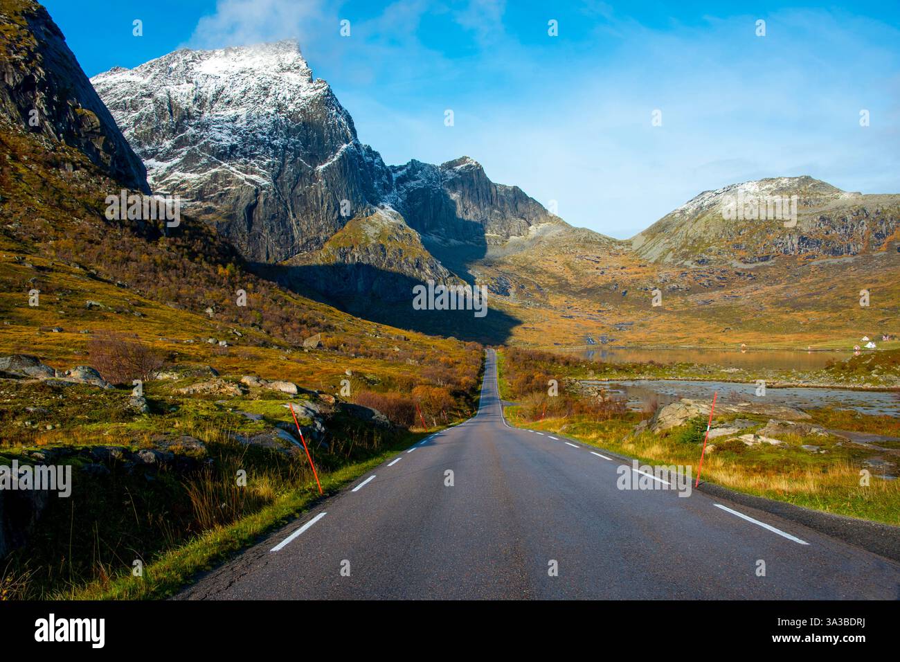 European Route E10 in Lofoten - Norway Stock Photo - Alamy