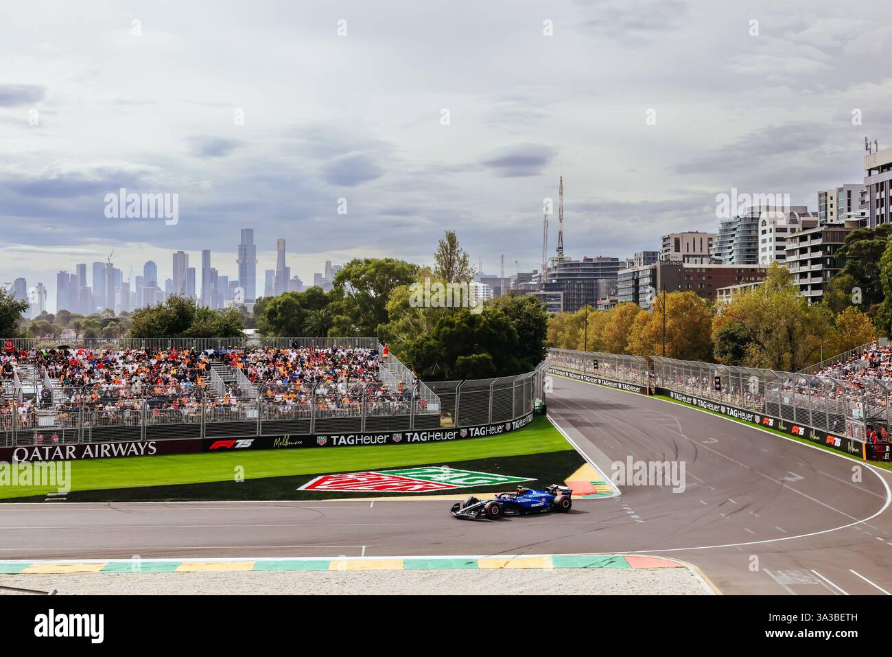 March 15, 2025: MELBOURNE, AUSTRALIA - MARCH 15: Qualifying atmosphere ...
