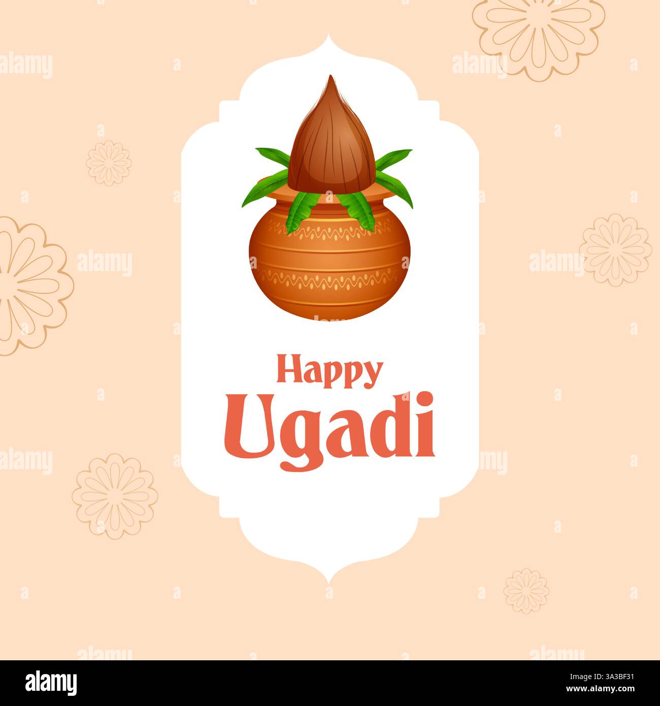 illustration of Ugadi traditional festival holiday background for the ...