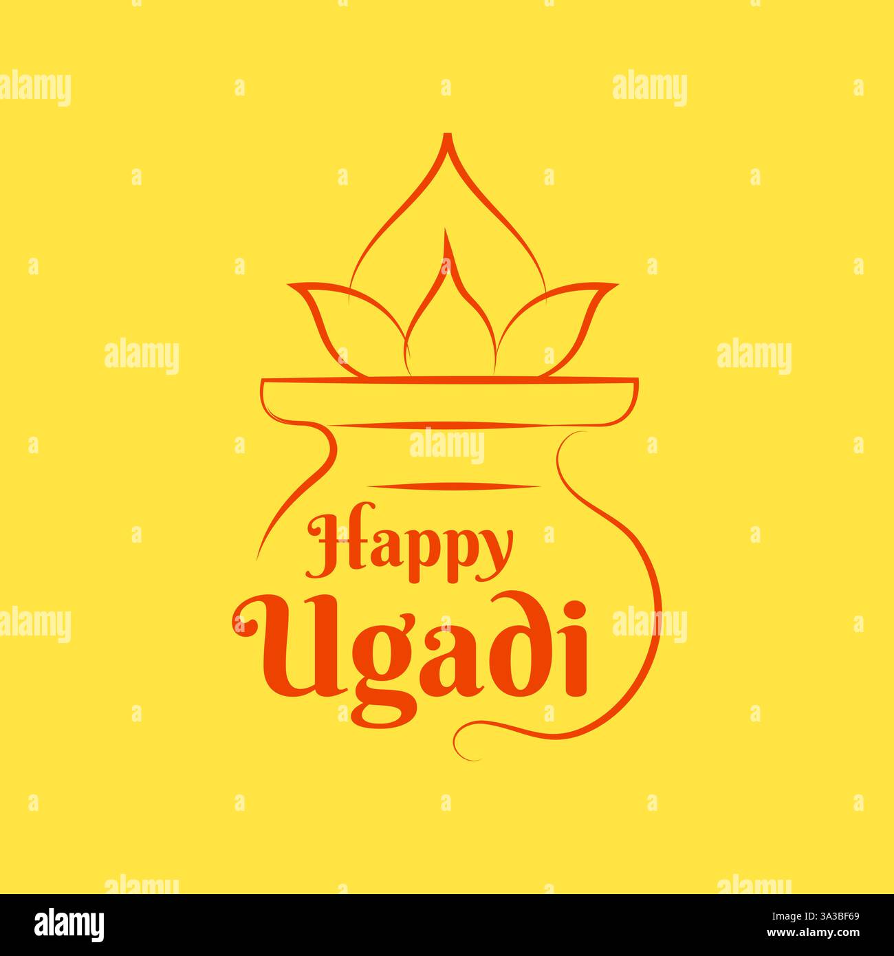 illustration of Ugadi traditional festival holiday background for the ...