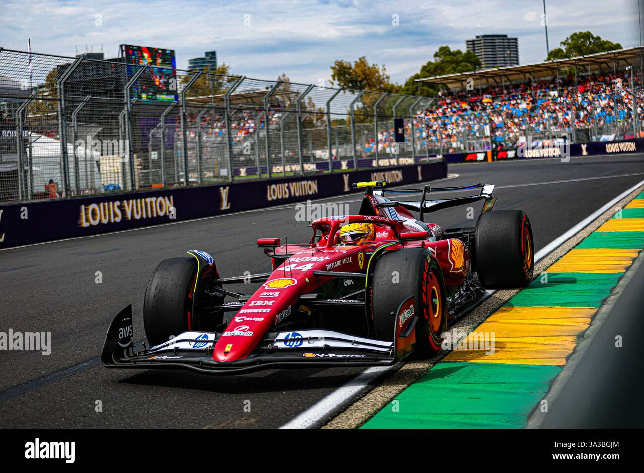 Malbourne, Australia. 19th Feb, 2025. Lewis Hamilton (GBR) - Scuderia ...