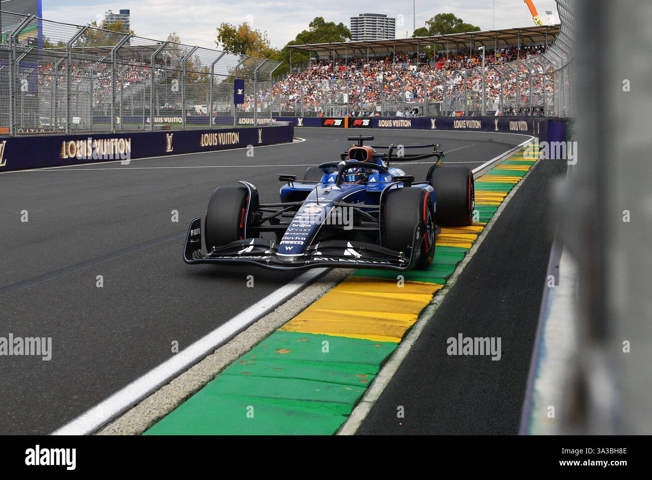 MELBOURNE, AUSTRALIA 15 Mar 2025. Pictured: Williams Formula 1 driver Alex Albon (THA) 23 placed ...