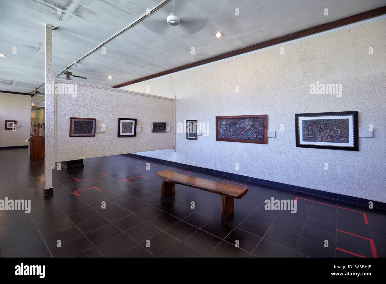 Interior view of the Puri Lukisan Museum North Building. Ubud, Bali ...