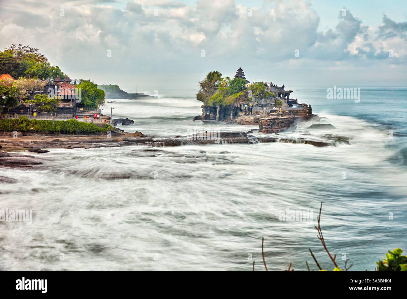 Exterior view of the iconic Tanah Lot island temple. Bali, Indonesia ...