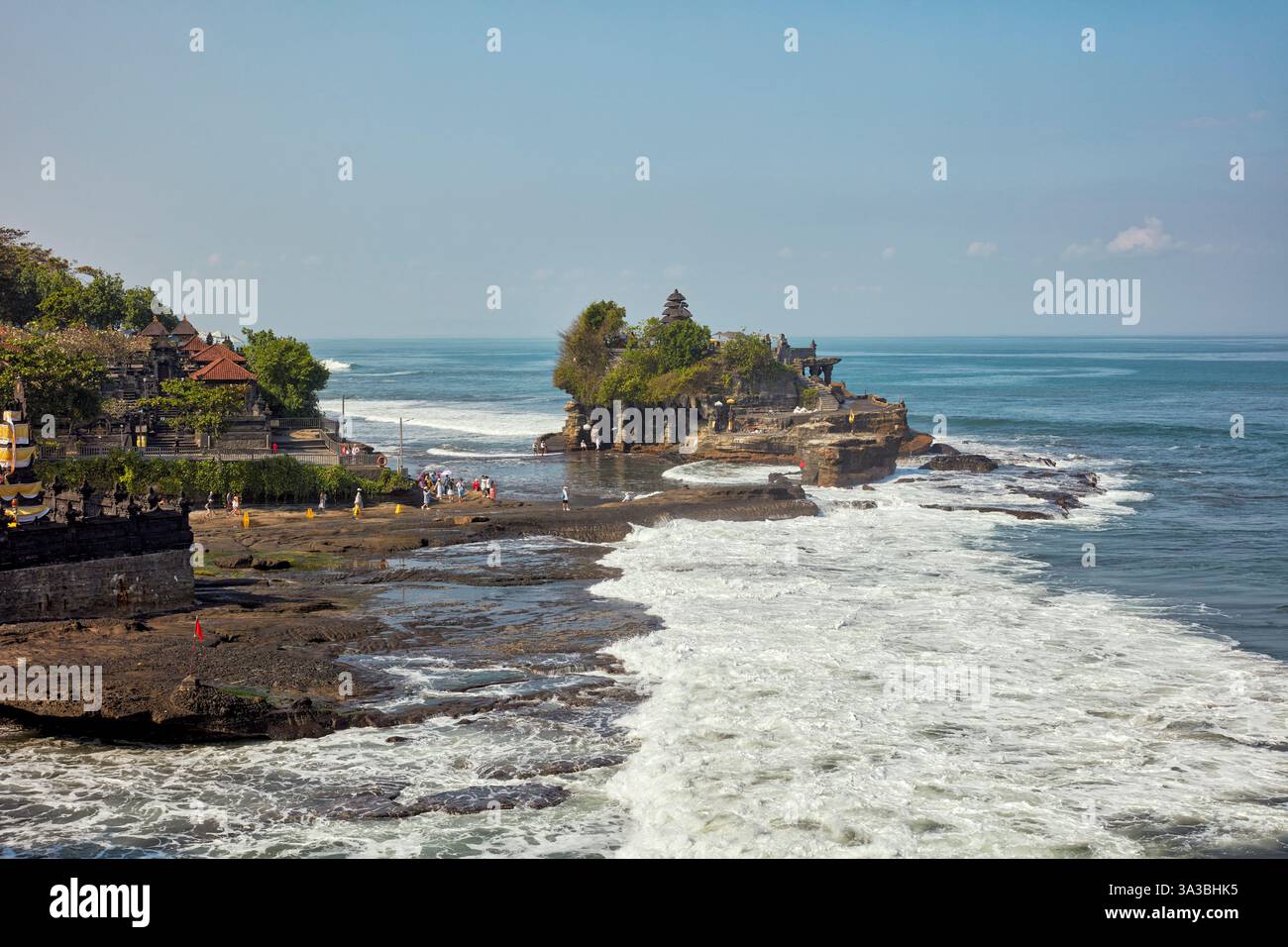 Exterior view of the iconic Tanah Lot island temple. Bali, Indonesia ...