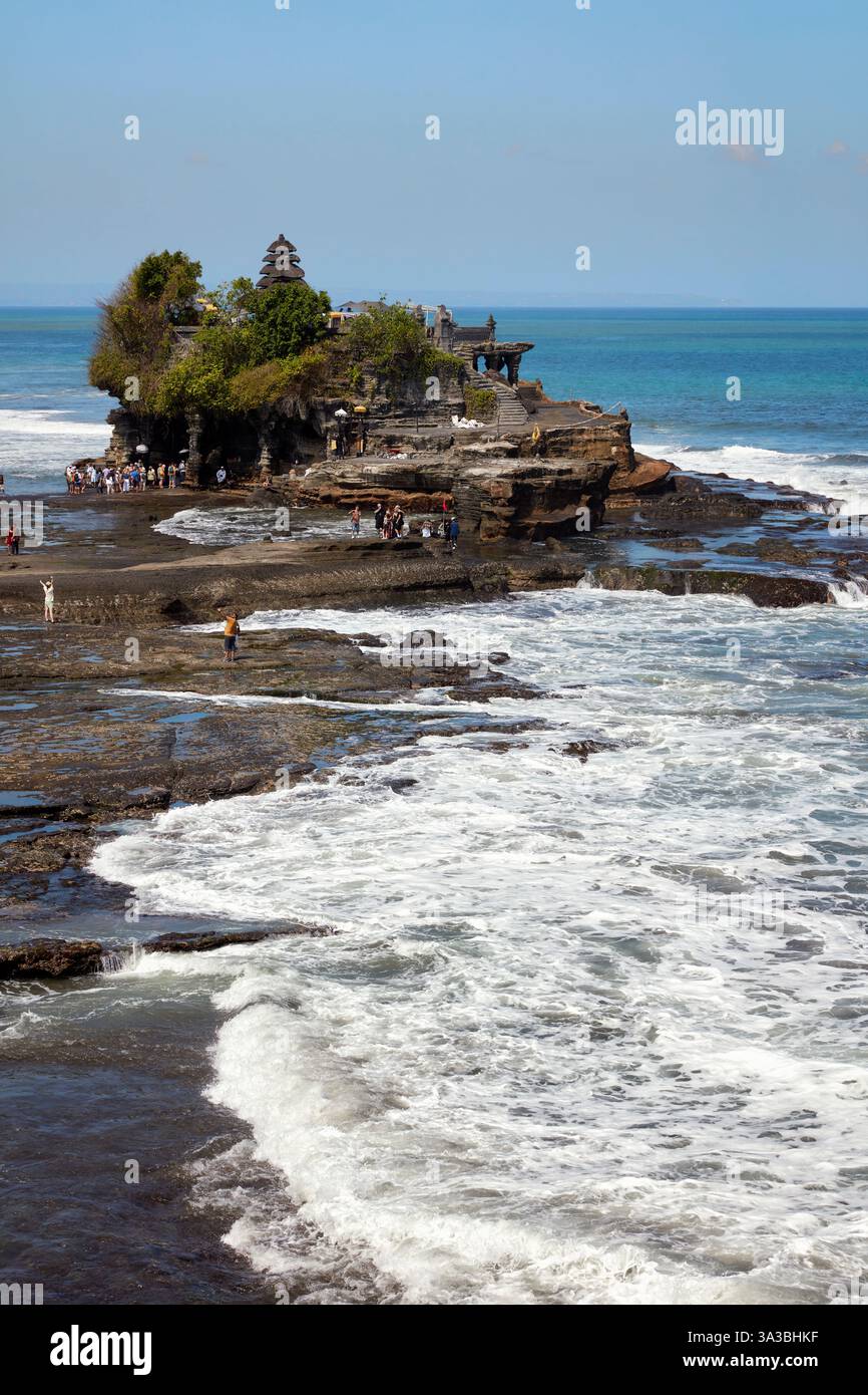 Exterior view of the iconic Tanah Lot island temple. Bali, Indonesia ...