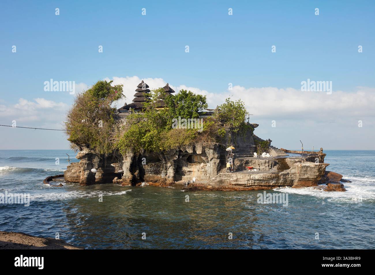 Exterior view of the iconic Tanah Lot island temple. Bali, Indonesia ...