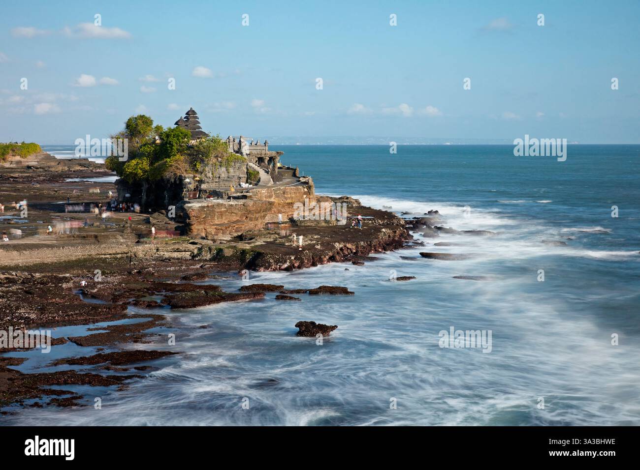 Exterior view of the iconic Tanah Lot island temple. Bali, Indonesia ...