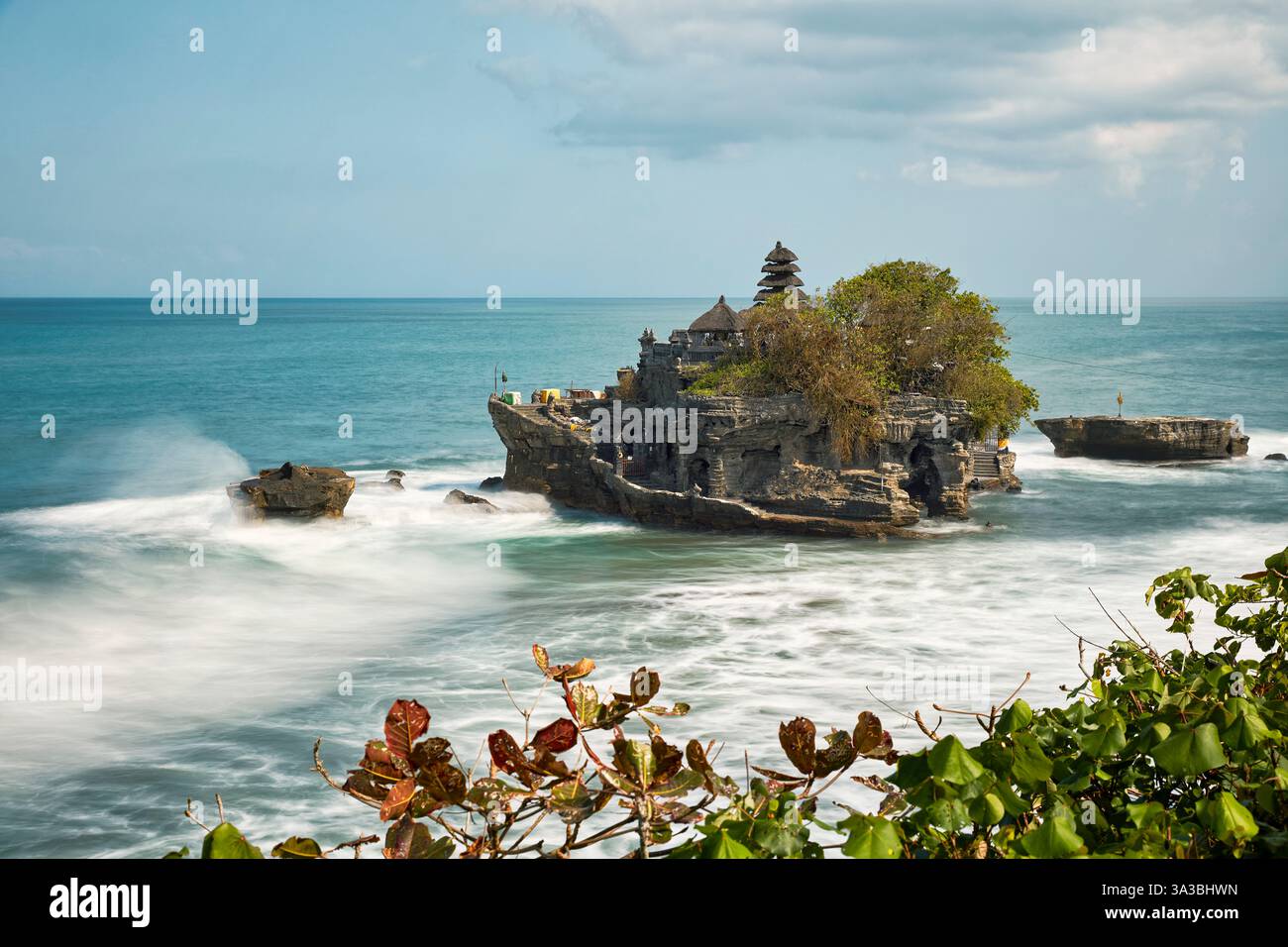 Exterior view of the iconic Tanah Lot island temple. Bali, Indonesia ...