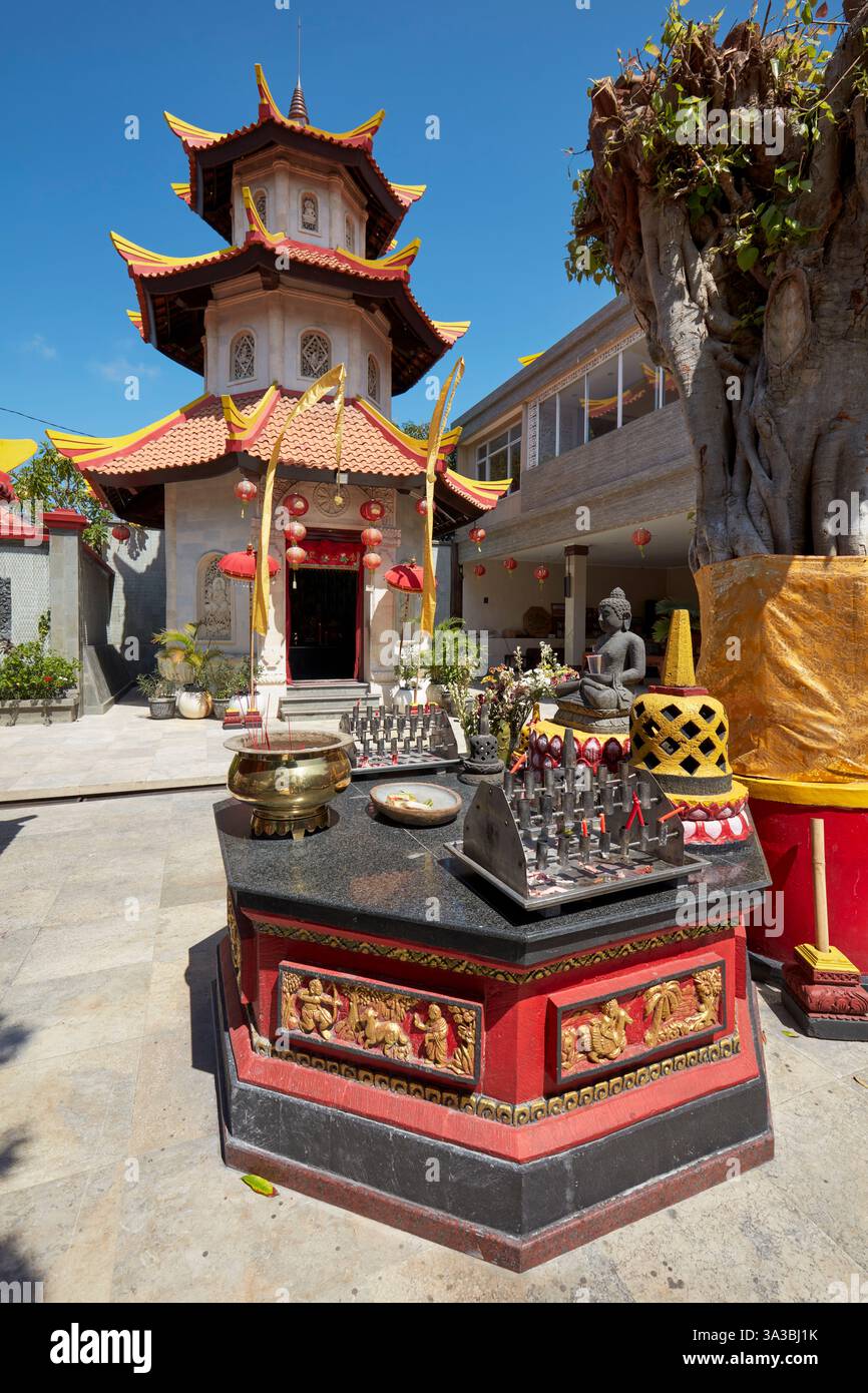 Incense altar in the courtyard at Vihara Dharmayana, 19th century ...