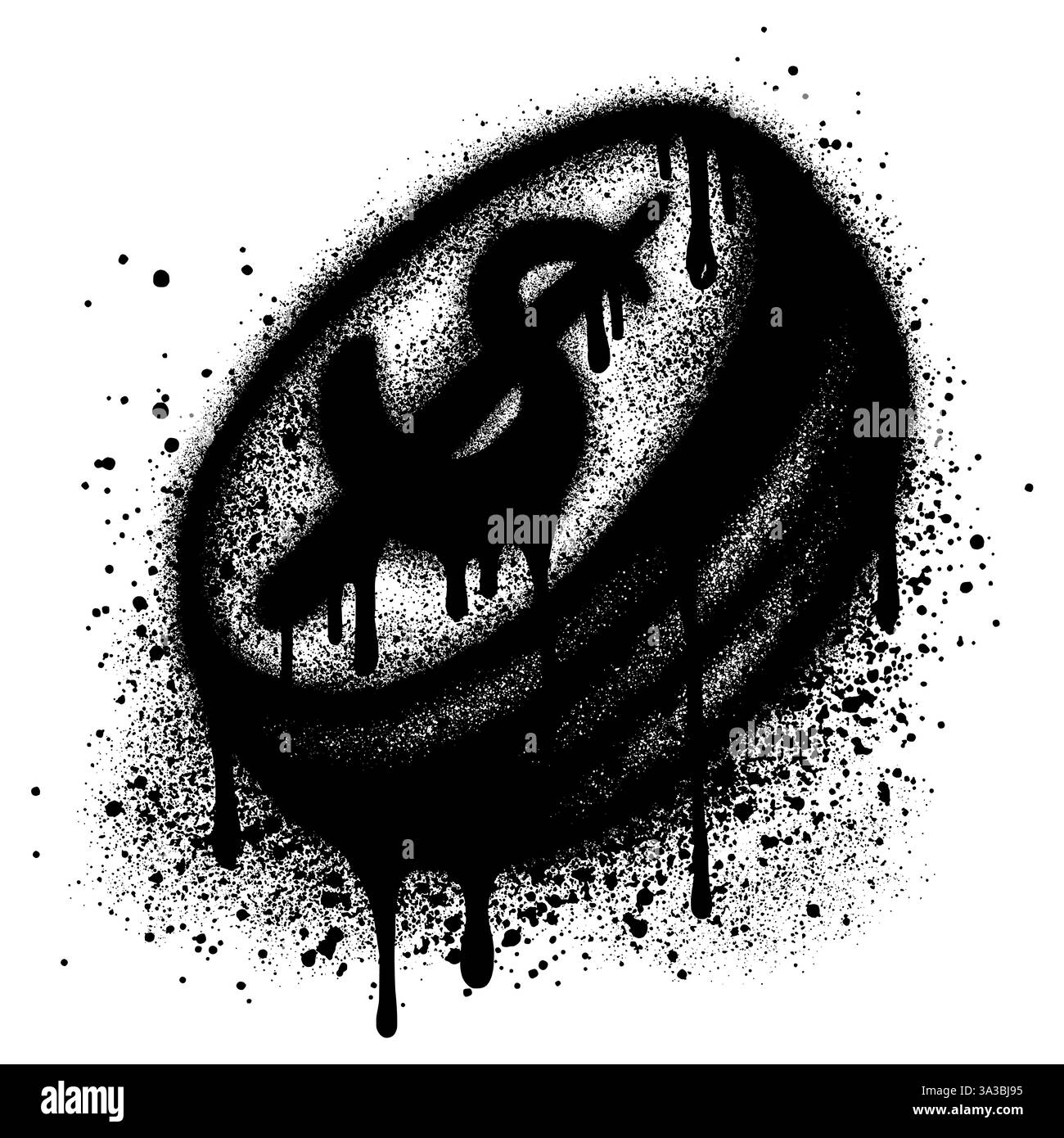 Coin graffiti Black and White Stock Photos & Images - Alamy