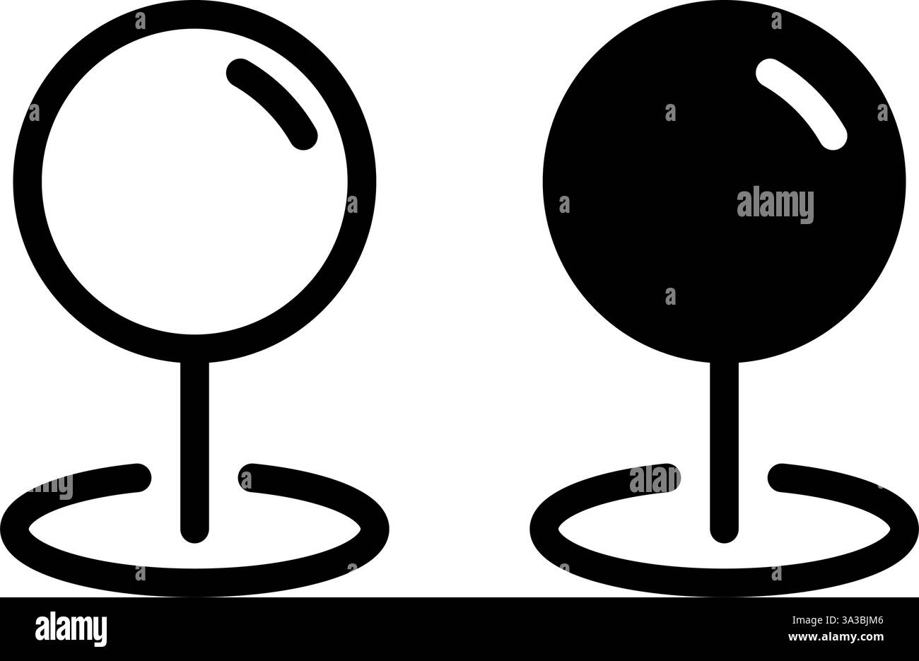 Pin pushpin icon symbol simple design Stock Vector Image & Art - Alamy