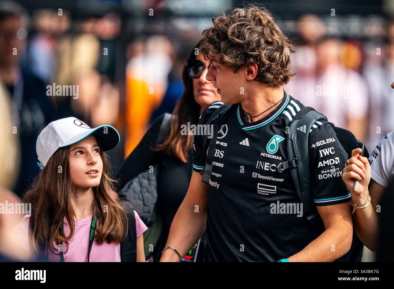 Melbourne, Victoria, Australia. 15th Mar, 2025. Mercedes-AMG PETRONAS ...