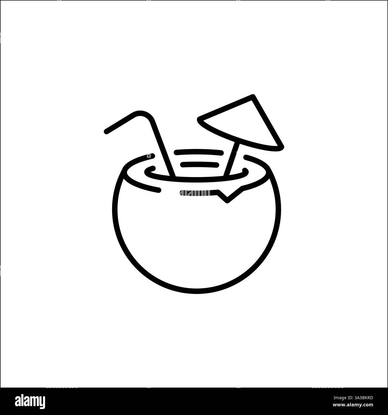 Drink with citrus garnish Stock Vector Images - Alamy