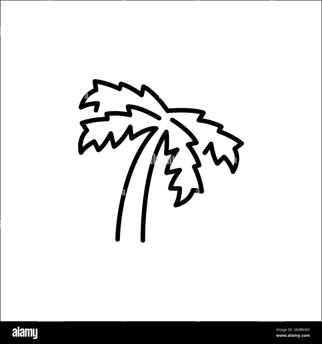 Palm tree icon Stock Vector Image & Art - Alamy