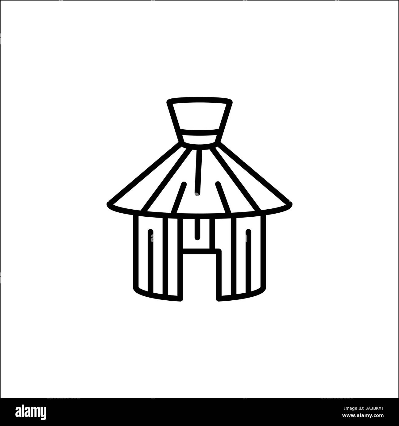 African Hut Icon Stock Vector Image & Art - Alamy