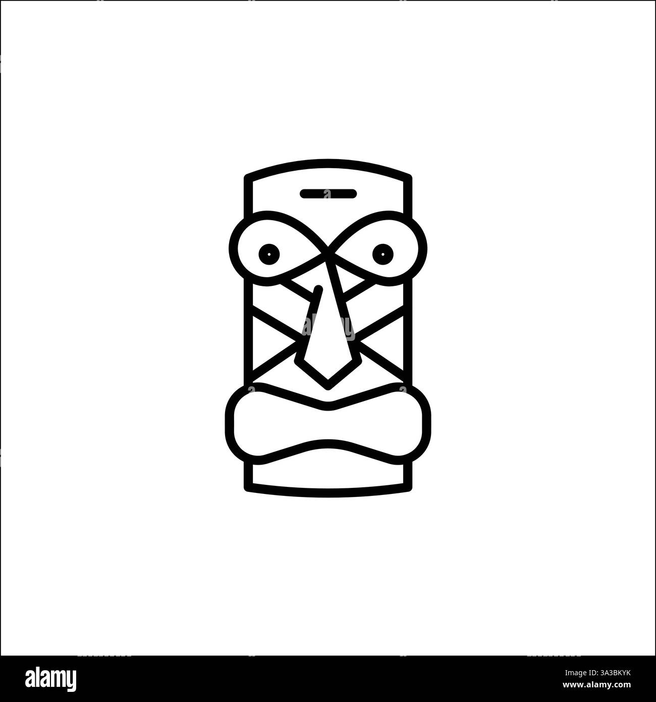 Tribal Mask Icon Stock Vector Image & Art - Alamy