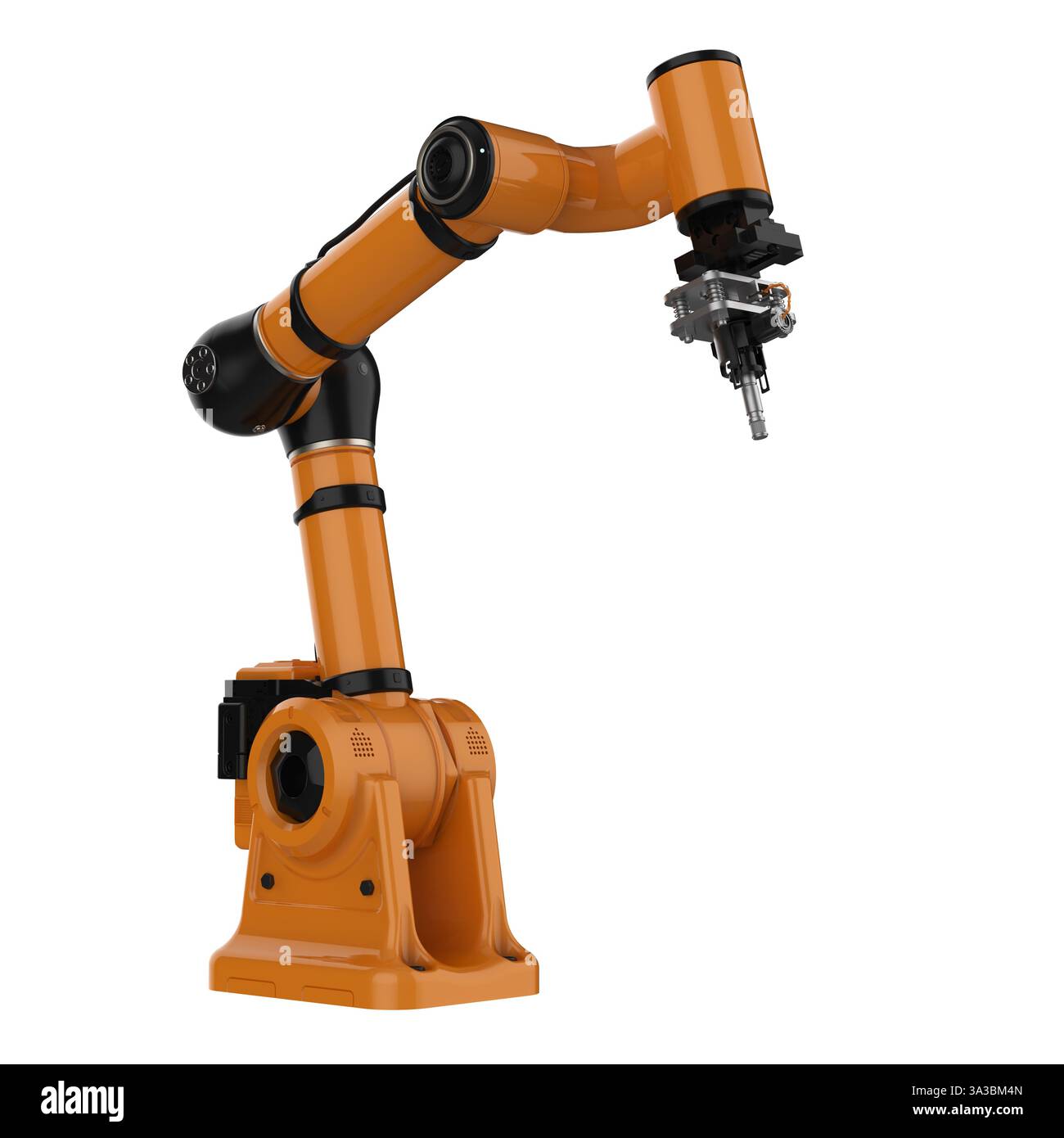 3d rendering welding robotic arm isolated on white Stock Photo - Alamy
