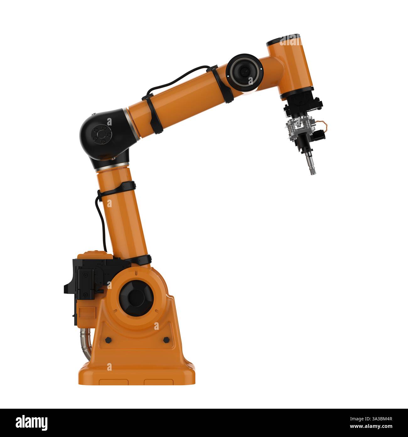 3d rendering welding robotic arm isolated on white Stock Photo - Alamy