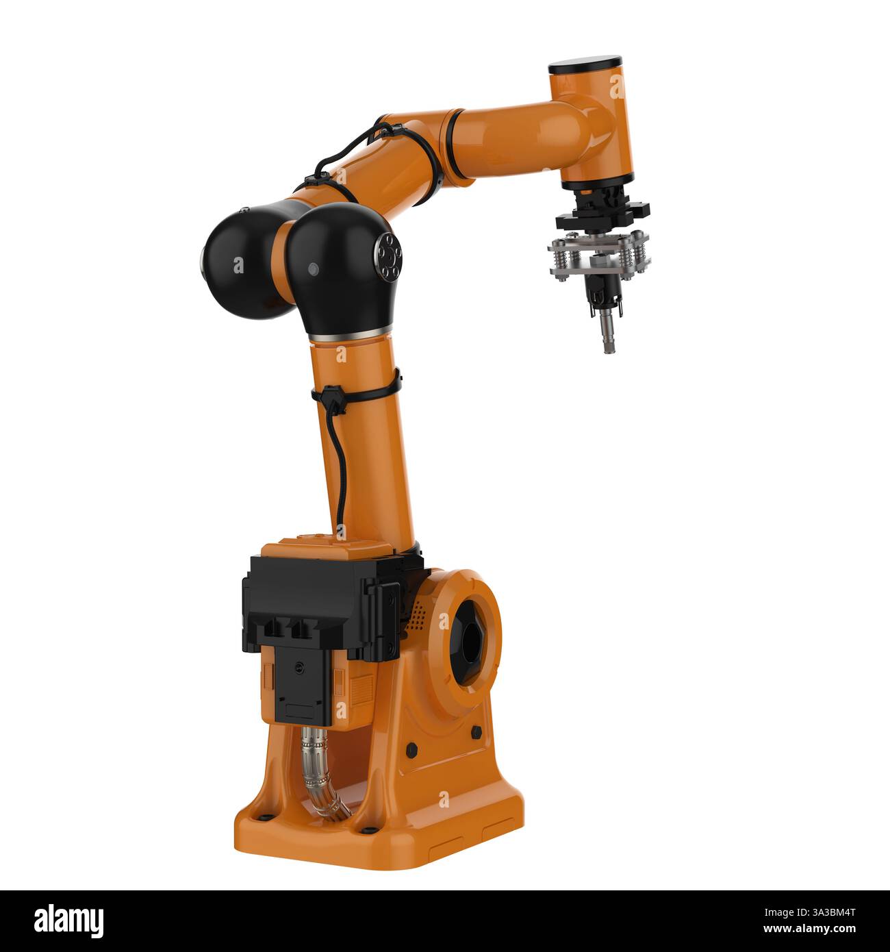 3d rendering welding robotic arm isolated on white Stock Photo - Alamy