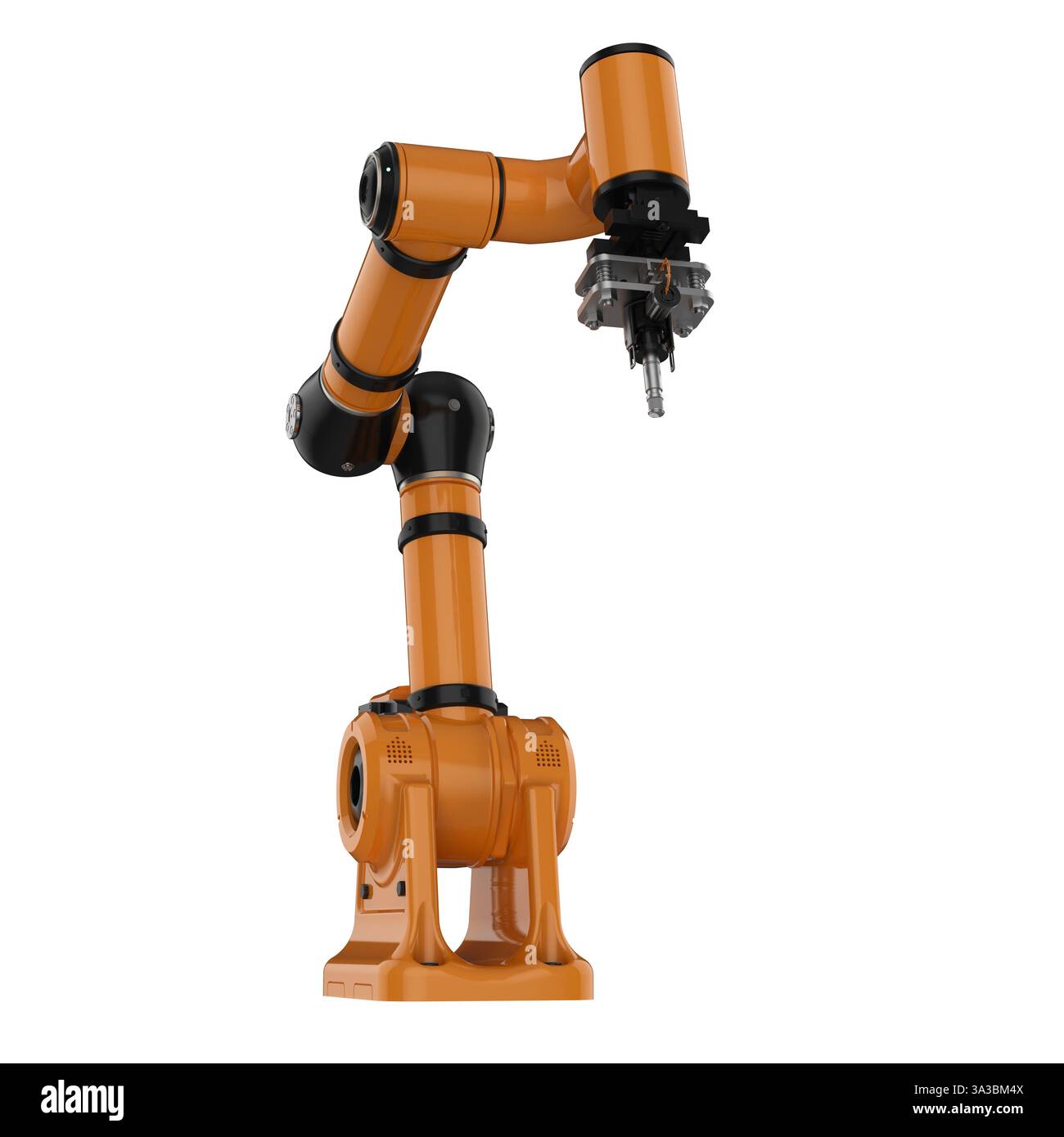 3d rendering welding robotic arm isolated on white Stock Photo - Alamy