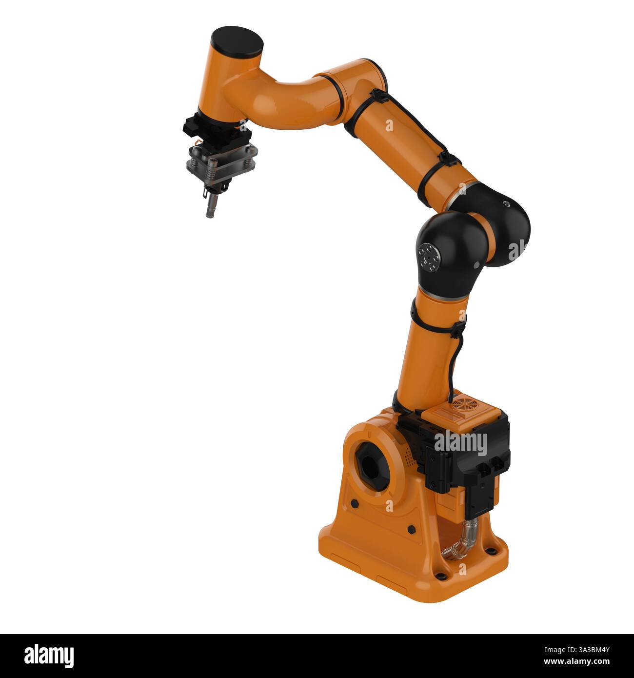 3d rendering welding robotic arm isolated on white Stock Photo - Alamy