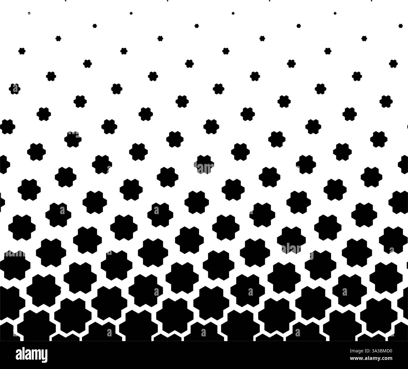 Geometric pattern of black figures on a white background.Option with a ...