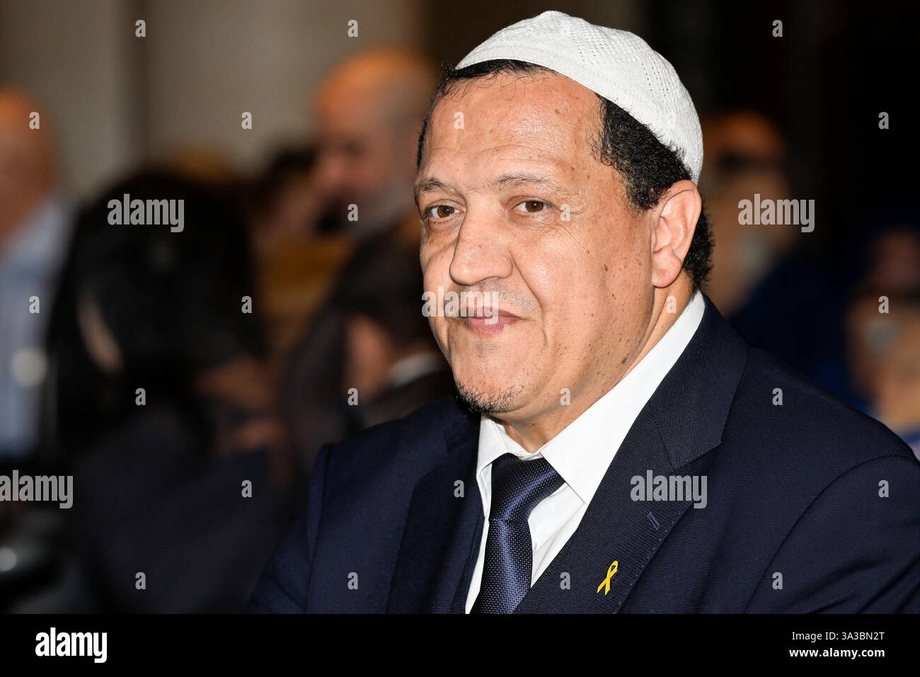 Imam Hassen Chalghoumi during the annual dinner of the CCAF ...