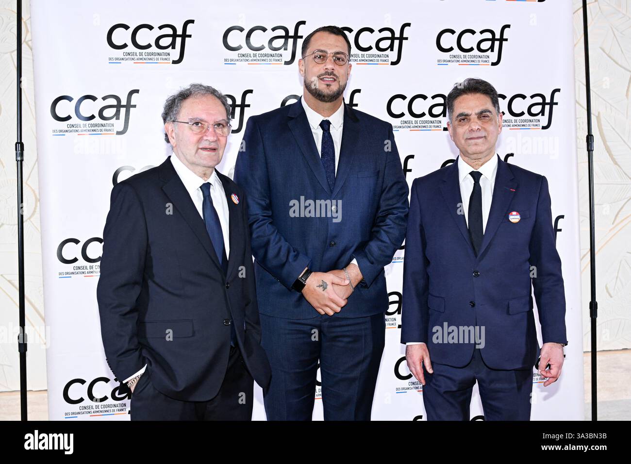 Sebastien Delogu Mourad or Franck Papazian and Ara Toranian during the ...