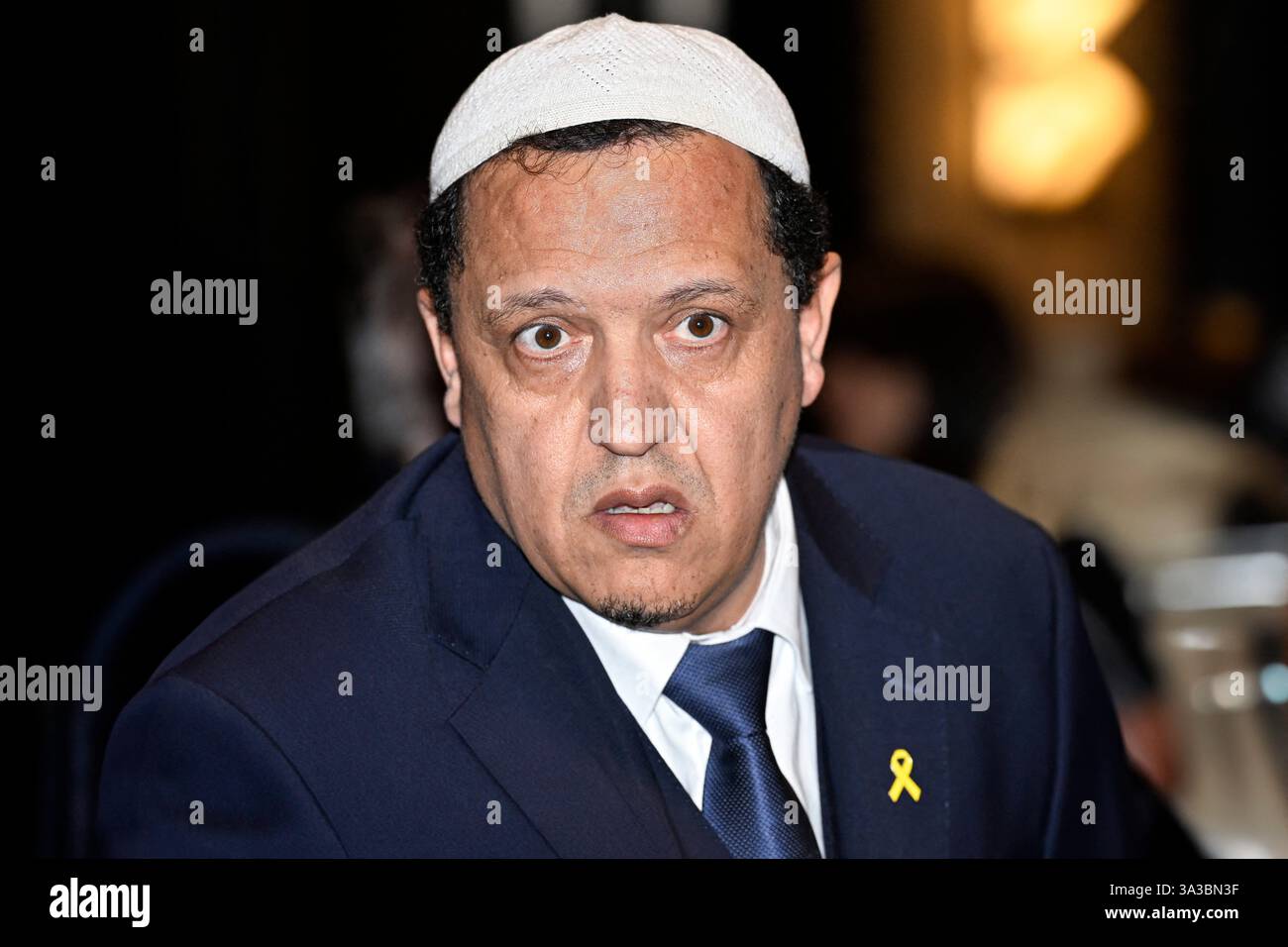 Imam Hassen Chalghoumi during the annual dinner of the CCAF ...