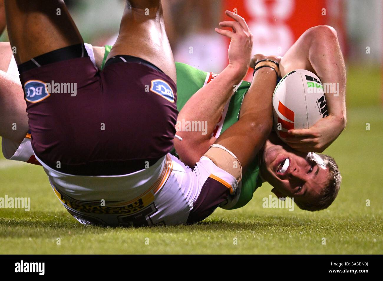 Canberra, Australia. 15th Mar, 2025. Matty Nicholson of the Raiders ...