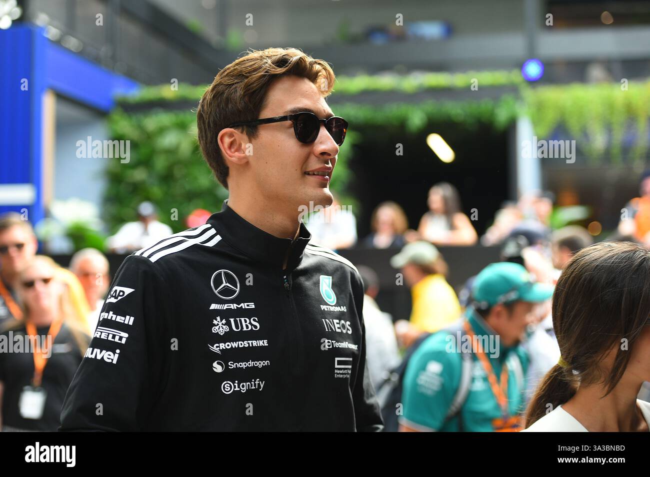 MELBOURNE, AUSTRALIA 15 Mar 2025. Pictured: Mercedes Formula 1 driver ...