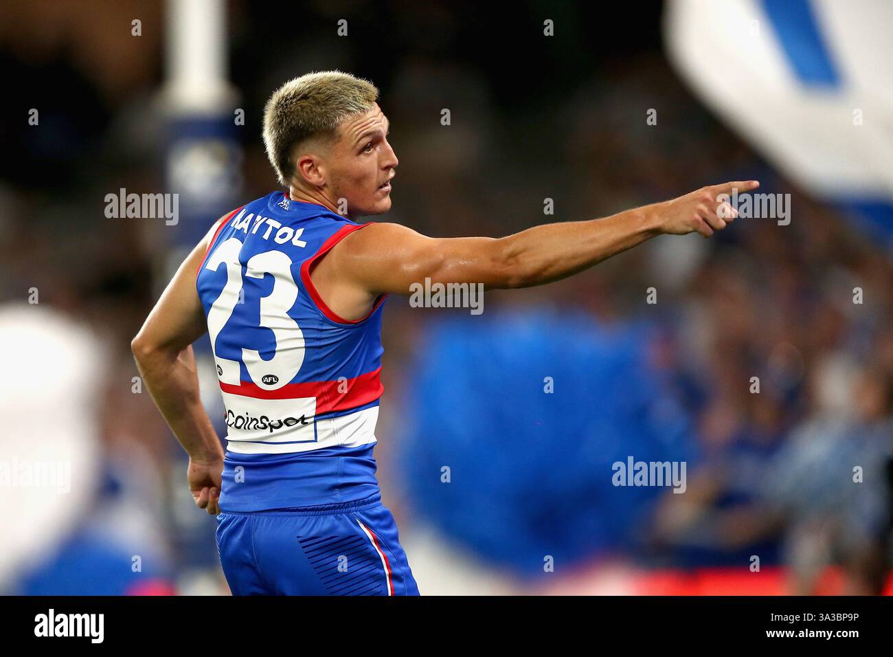 Melbourne, Australia. 15th Mar, 2025. Laitham Vandermeer of the ...