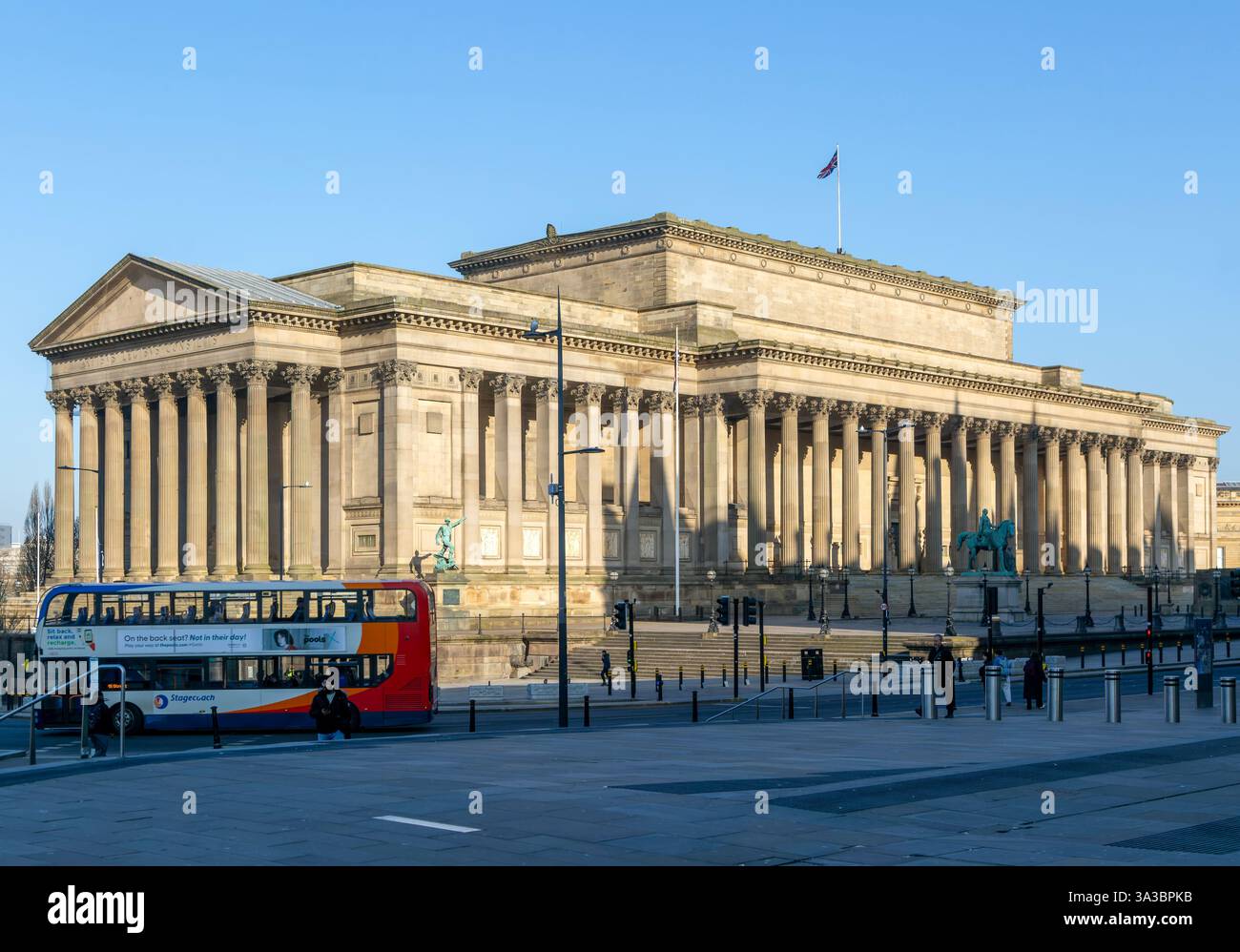 Neoclassical neo-Grecian architecture of St George's Hall building ...