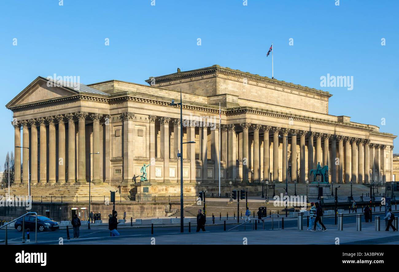 Neoclassical neo-Grecian architecture of St George's Hall building ...