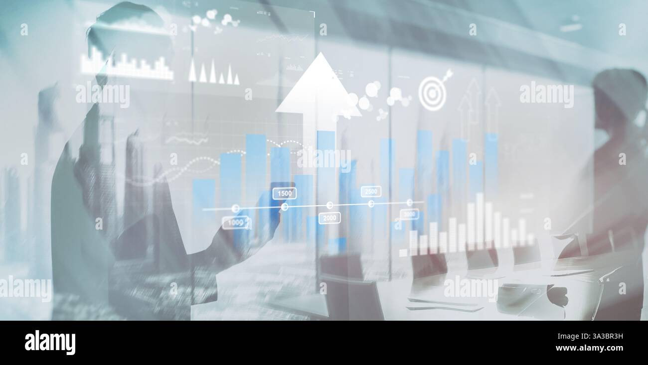 Financial charts and diagrams on abstract finance background Stock ...