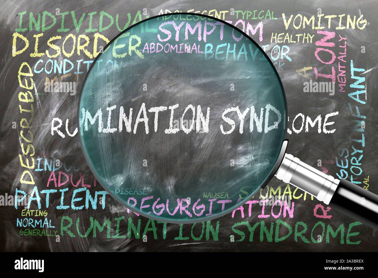 Rumination syndrome magnify hi-res stock photography and images - Alamy