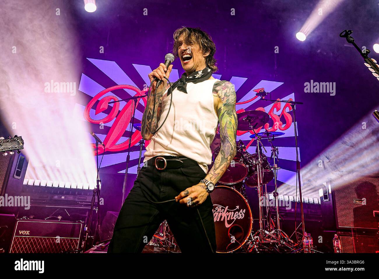 Liverpool, UK. 14th Mar, 2025. Justin Hawkins (Guitar vocals and ...