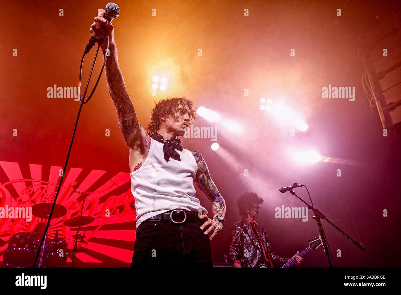 Liverpool, UK. 14th Mar, 2025. Justin Hawkins of UK band The Darkness ...
