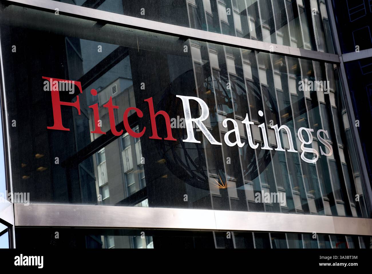 Fitch Rating, S&P Global and Moody's headquarters in New York, NY on ...