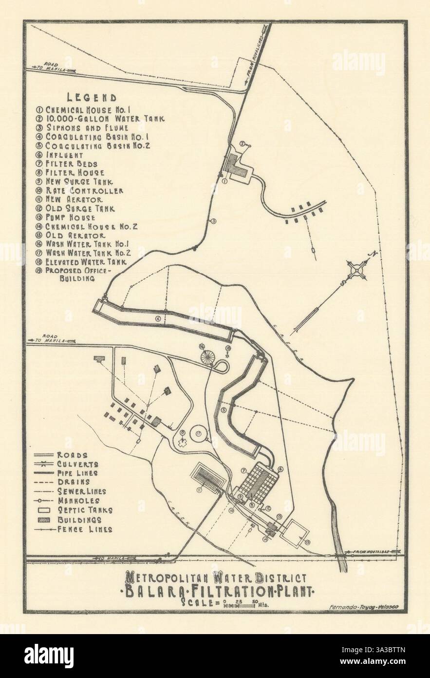 Manila Metropolitan Water District Balara Filtration Plant. Philippines ...