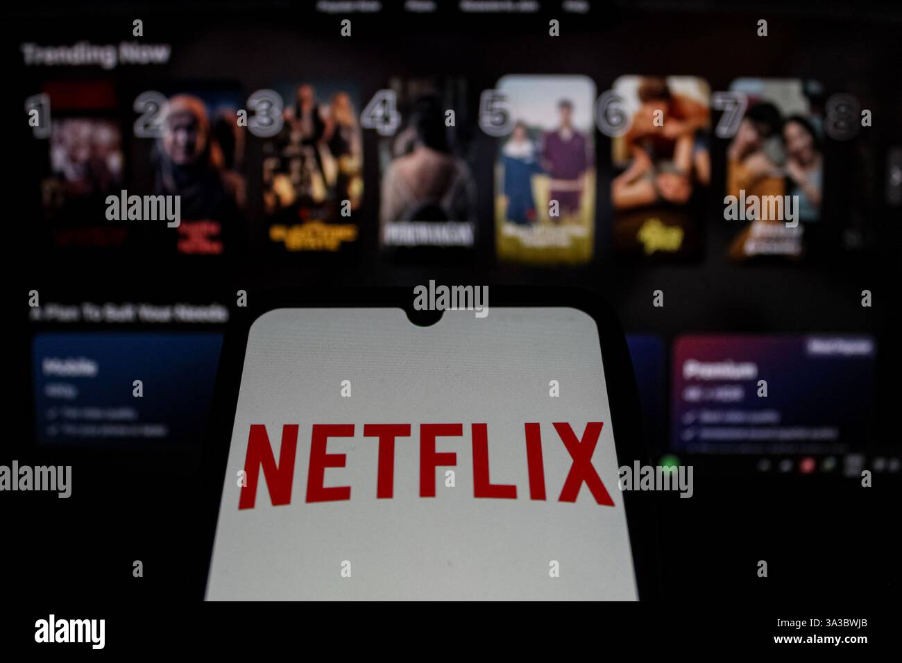 Bandung, West Java, Indonesia. 15th Mar, 2025. In this photo illustration, the Netflix Logo ...