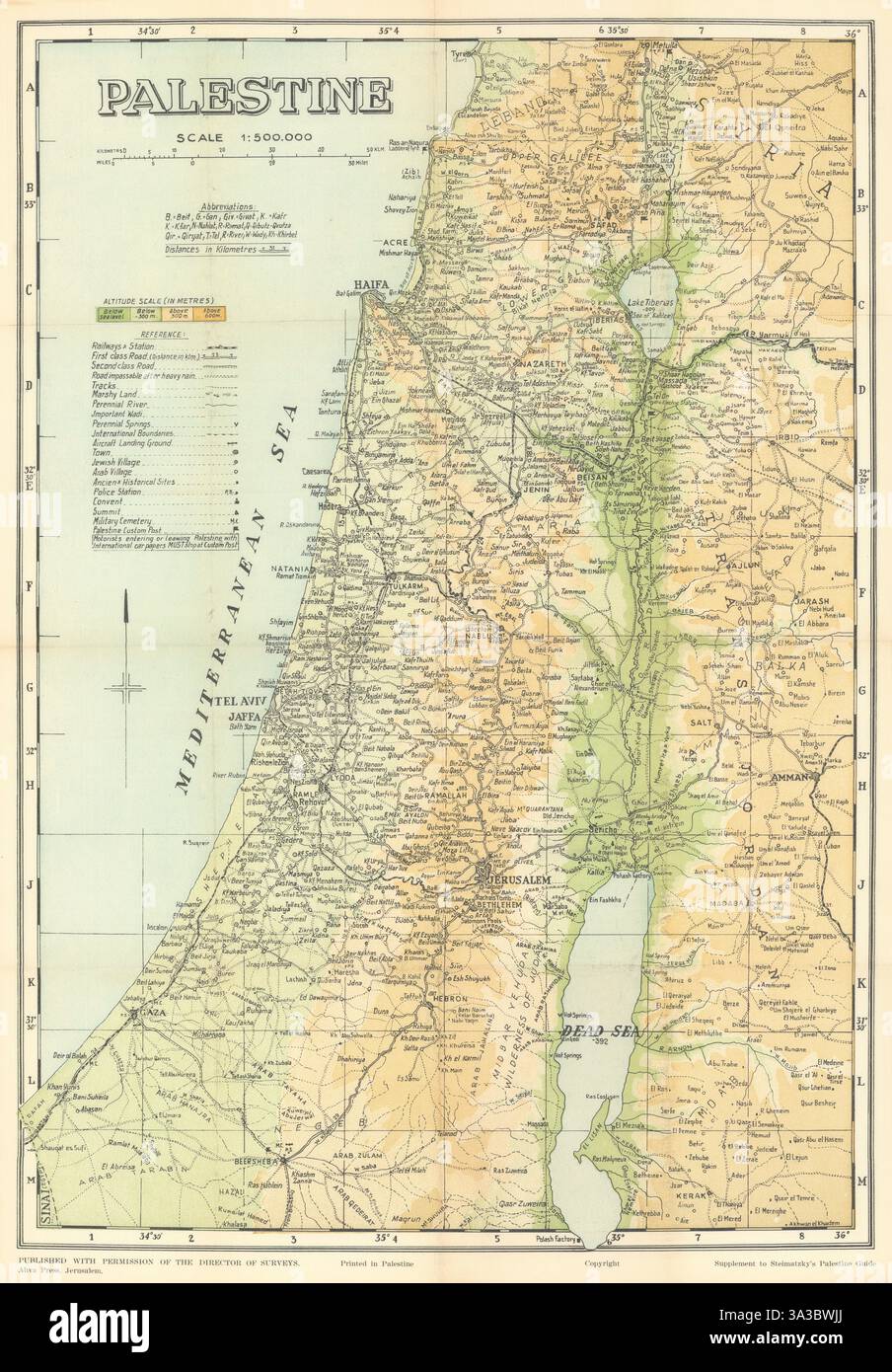 Map of israel 1948 hi-res stock photography and images - Alamy