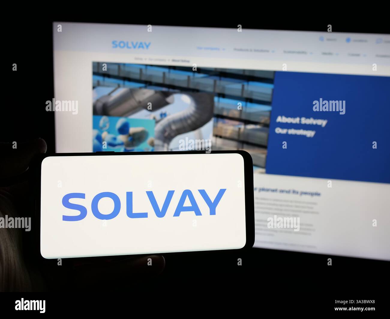 In this photo illustration, a smartphone with the logo of Belgian ...