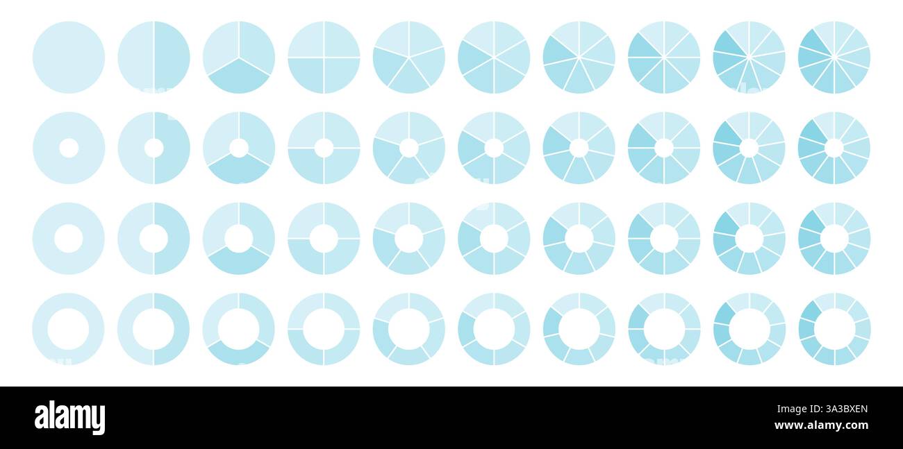 1 3 pie chart hi-res stock photography and images - Alamy