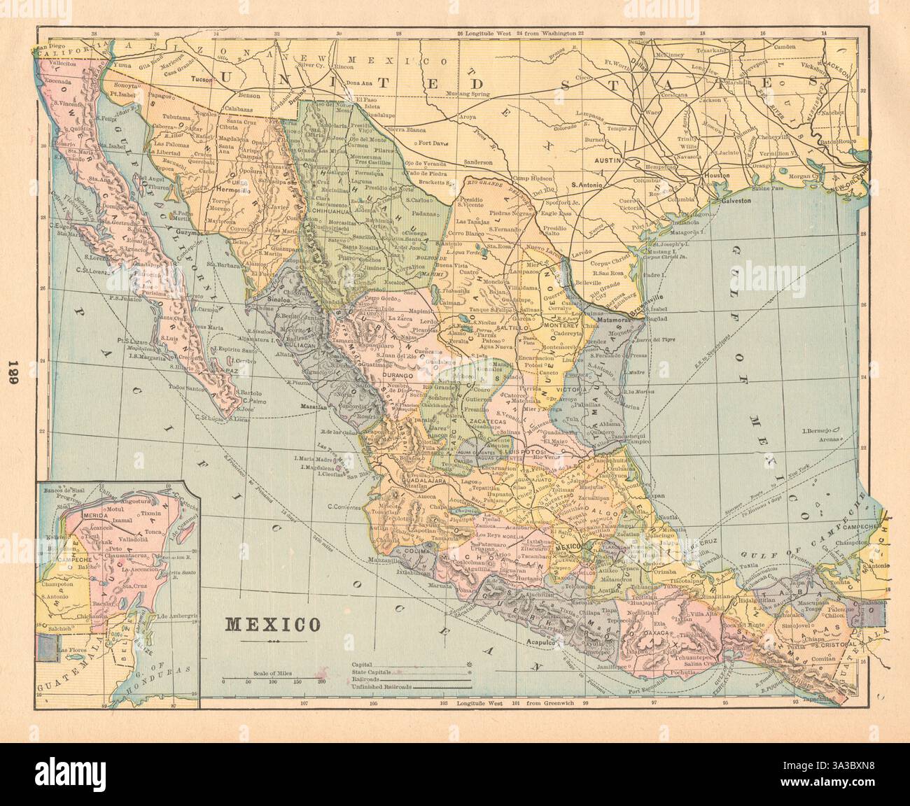 Historical map showing states hi-res stock photography and images - Alamy