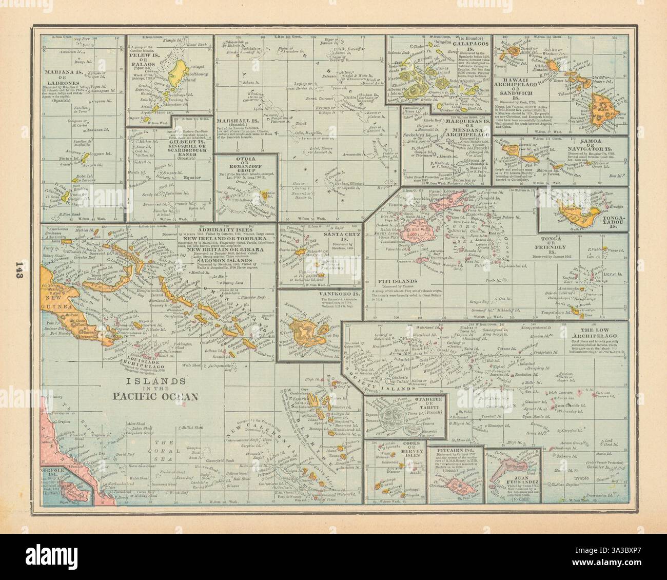 Pacific Islands. Polynesia Hawaii Samoa Fiji Tonga Tahiti Cook. CRAM ...