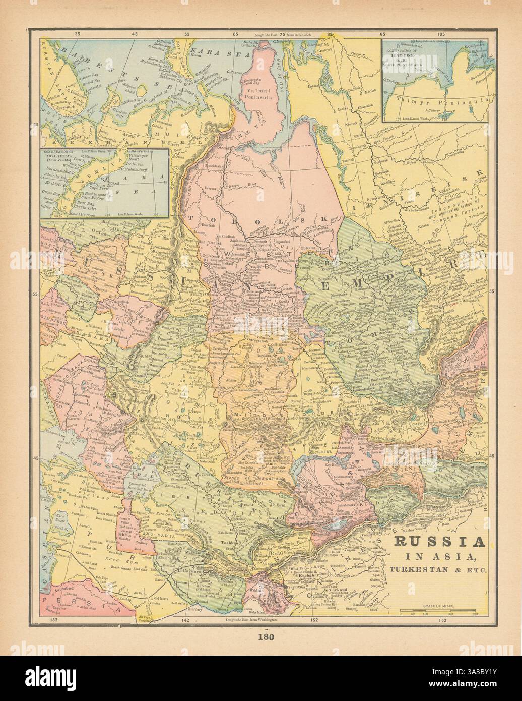 Historical central asia map hi-res stock photography and images - Alamy