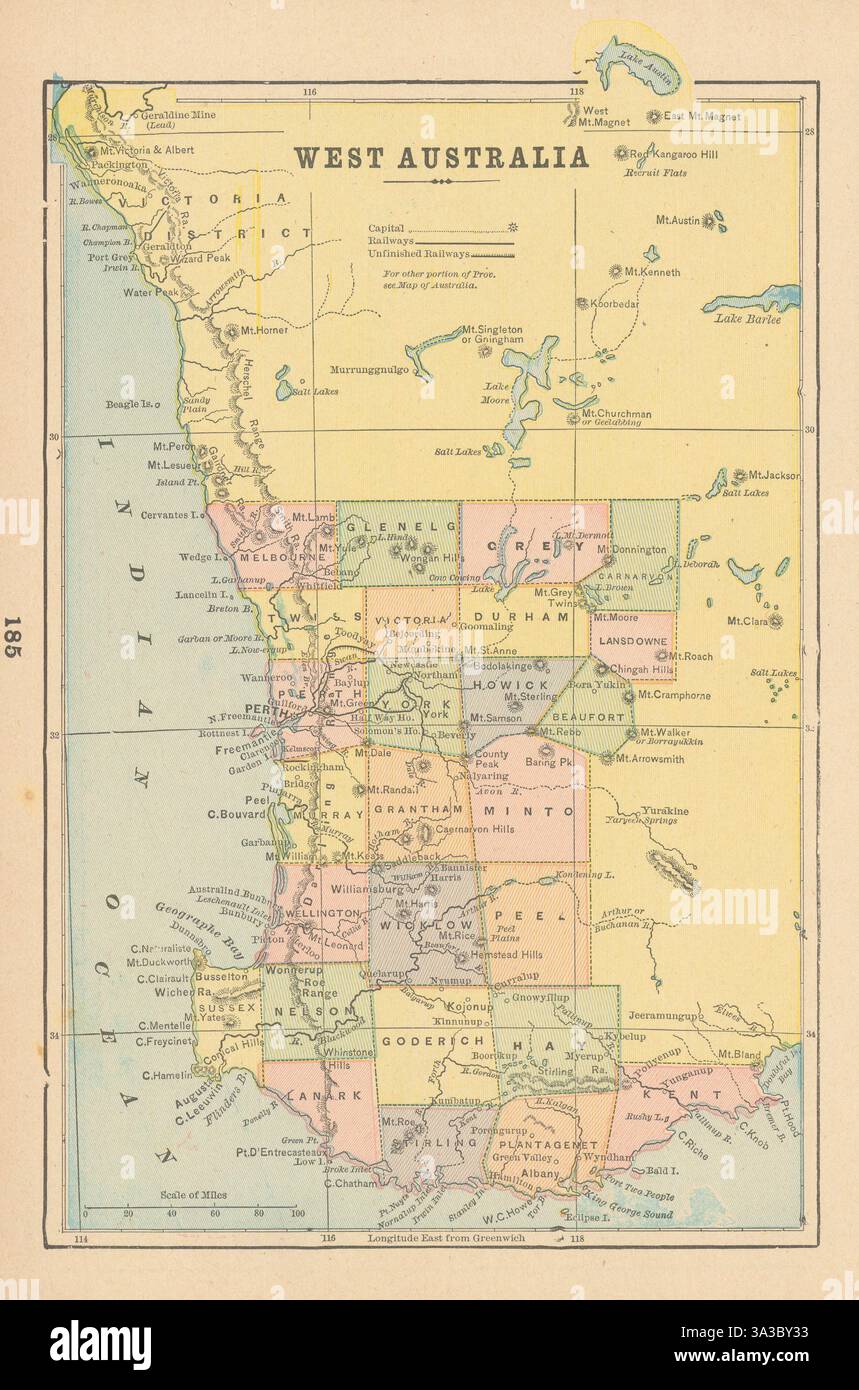 Historical australia map hi-res stock photography and images - Alamy